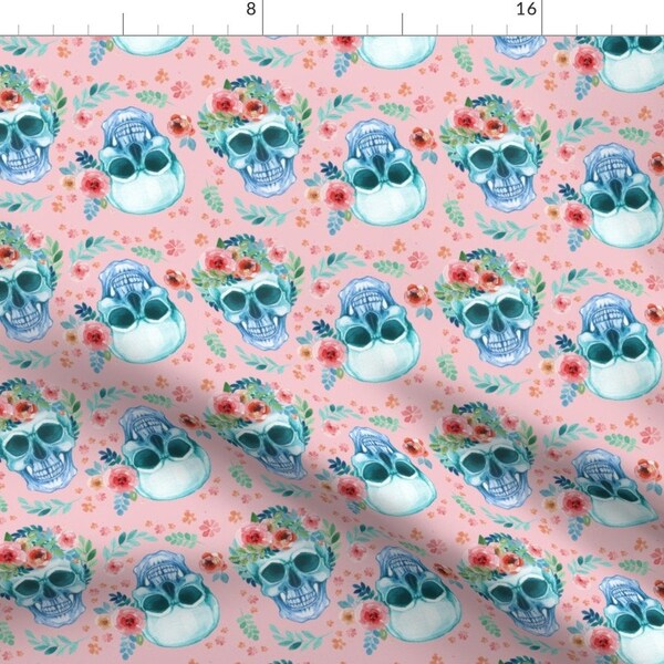 Skull Fabric - Etsy