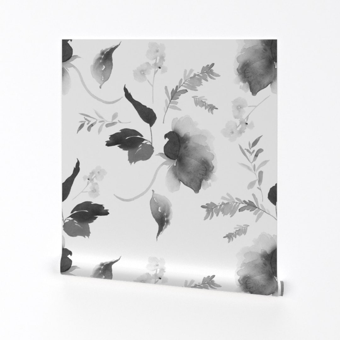 Black and White Wallpaper Spring Black and White by Shopcabin Custom ...