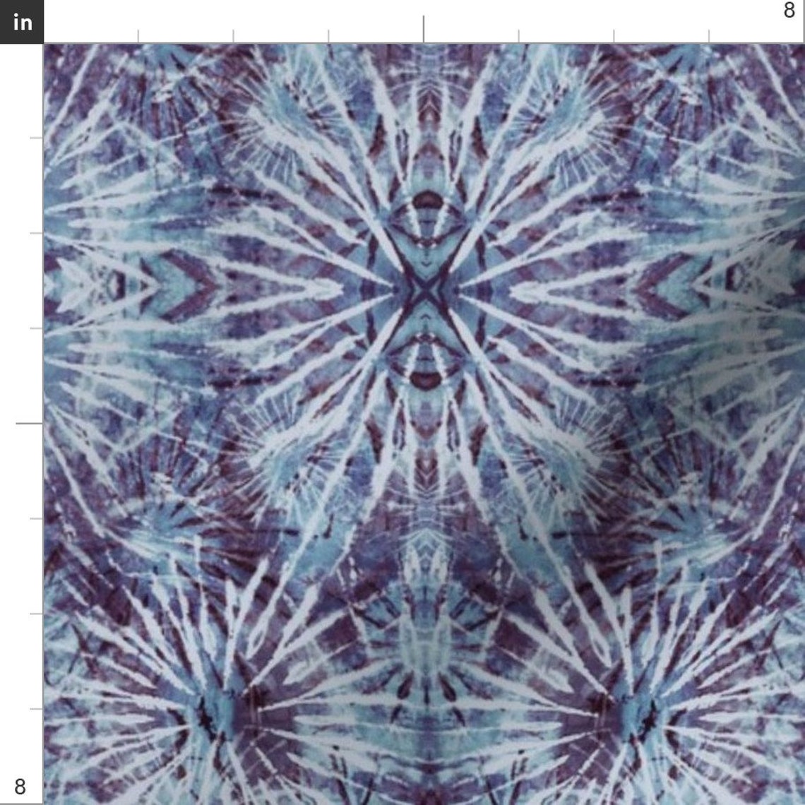 Indigo Blue Tie Dye Fabric Indigo Blue Tie Dye By | Etsy