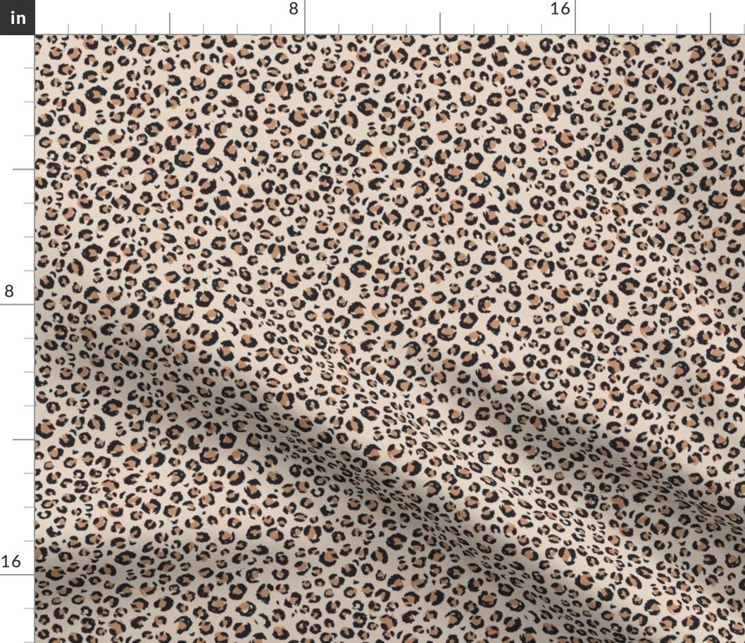 Micro Scale Leopard Print Fabric Mini Animal Print Brown and - Etsy