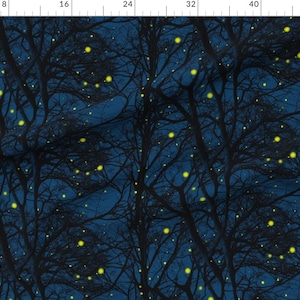 Firefly Fabric - Summer Magic ~ Fireflies in Trees by ...