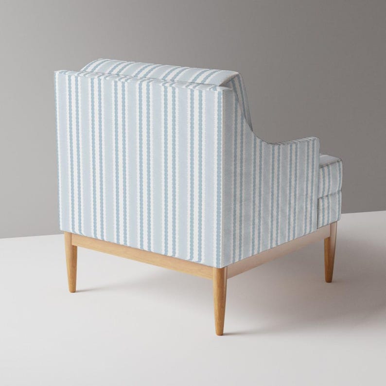 Blue Stripe Upholstery Fabric- Watercolor Stripe by Eti_enne - Coastal ...