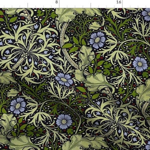 Art Nouveau Fabric William Morris Seaweed by Salvagescapes Arts and ...