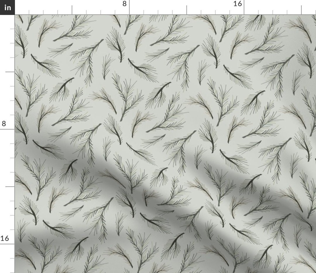 Pine Needles Fabric Pine Tree Branches Design by Deniseanne Pine ...