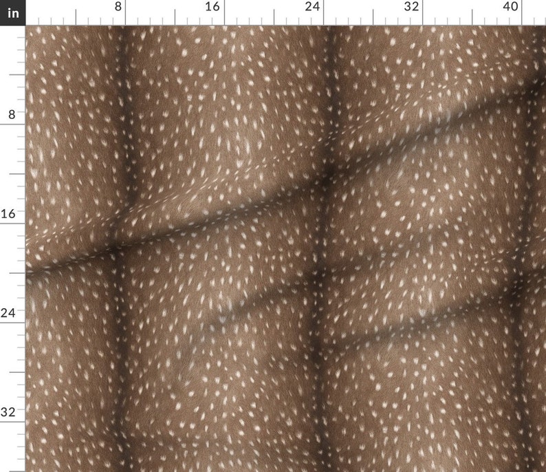 Deer Skin Pattern Fabric Silky Deer Hide Brown Deer Skin // - Etsy