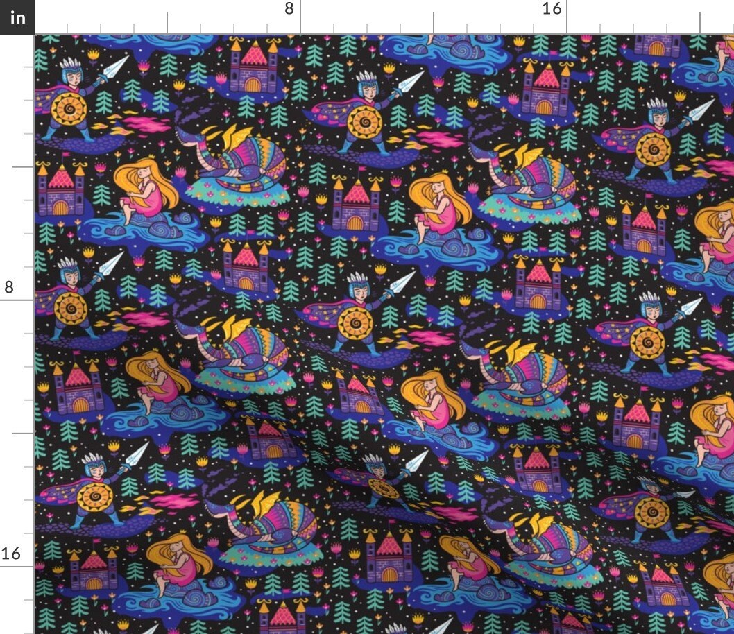 Fairy Tale Fabric Fairy Tale Mood by Penguinhouse Girls | Etsy