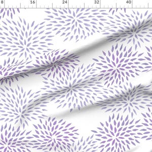 Mums Fabric Summer Mums in Lilac by Domesticate Lilac Purple Lavender ...