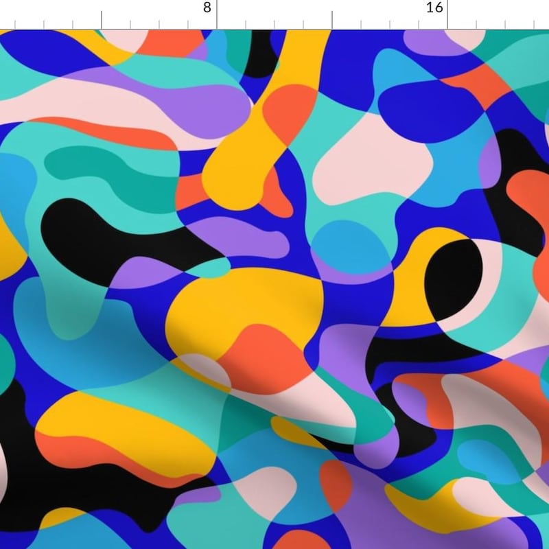 Vibrant Color Fabric - Etsy