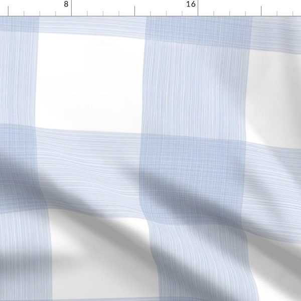 Blue Buffalo Plaid Fabric - Etsy