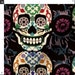 Colorful Calaveras Fabric Sweet and Happy Calaveras by - Etsy