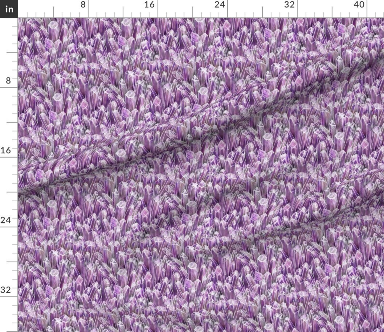 Amethyst Purple Fabric Amethyst Quartz Crystal Field Geode | Etsy