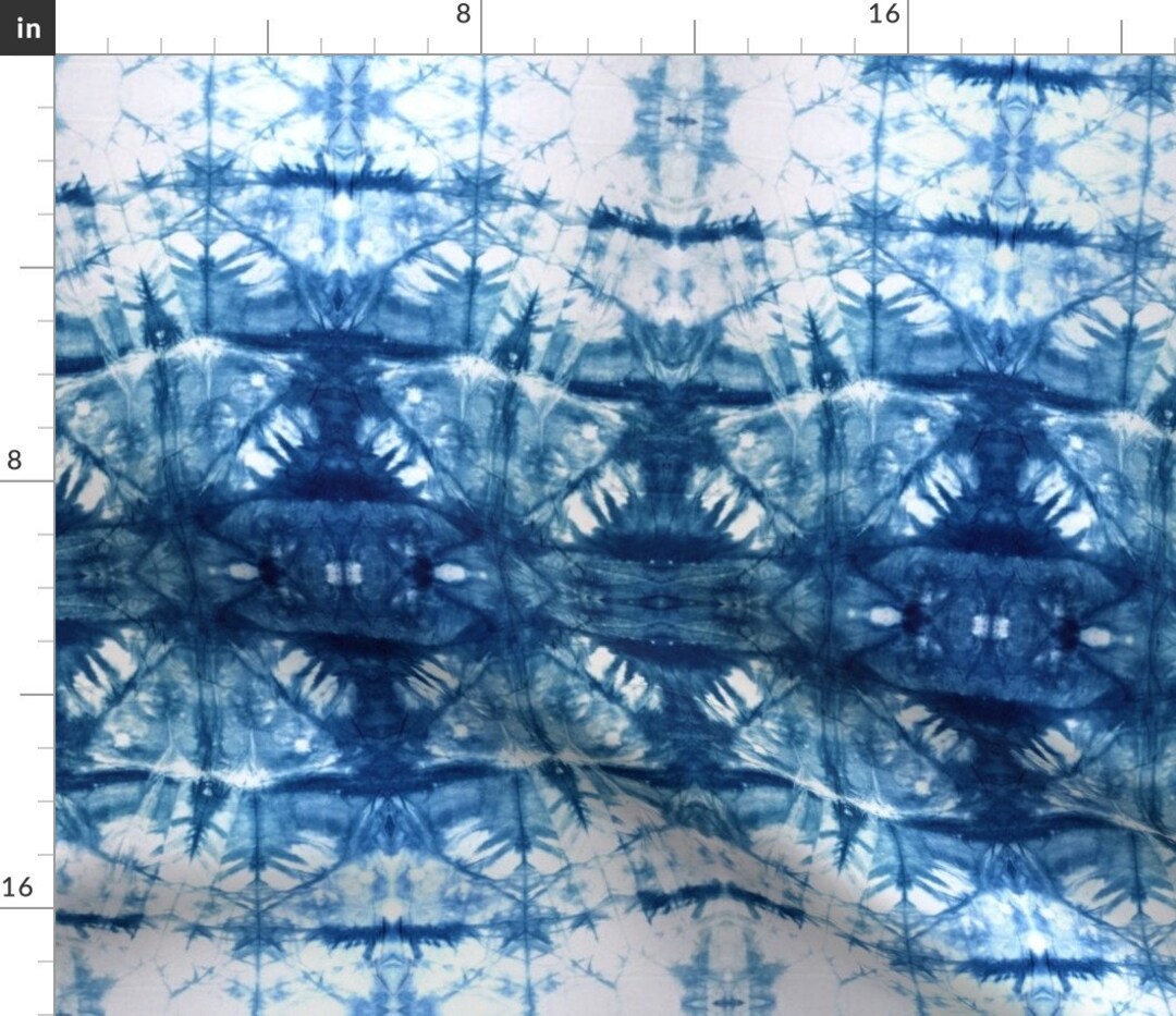 Indigo Fabric Tribal Flaire by Fable Design Indigo Tie Dye - Etsy