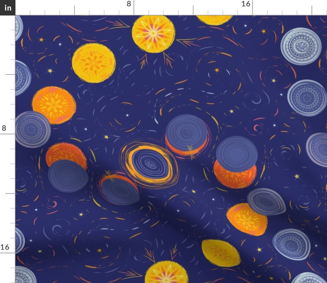 Solar Eclipse Fabric Eclipse by Hootenannit Solar Eclipse Celestial ...