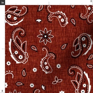Cowboy Fabric Western Paisley Classic by Thecalvarium Cowboy Paisley ...