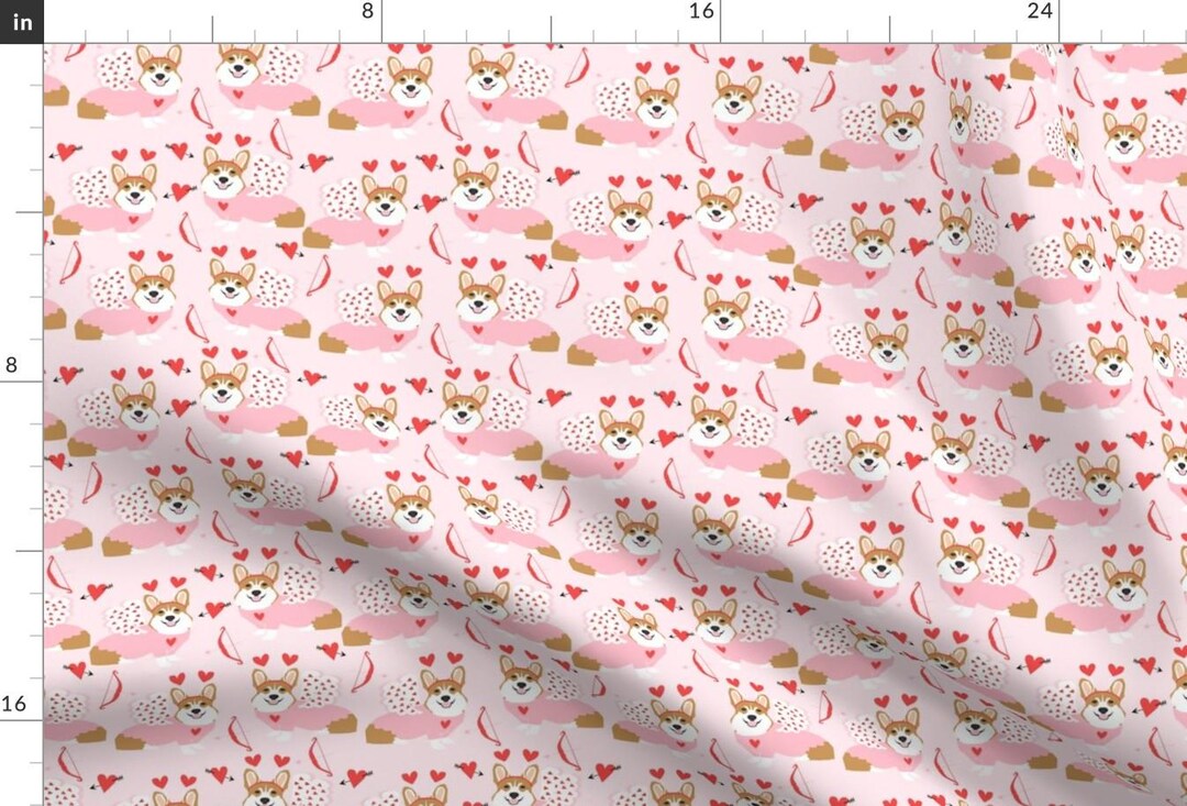 Cupid Fabric Corgi Love Bug by Petfriendly Cupid Corgi Valentines Cupid ...