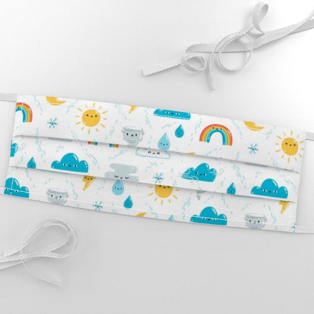 Kids Weather Fabric Fun Weather by Stolenpencil Sun Moon - Etsy