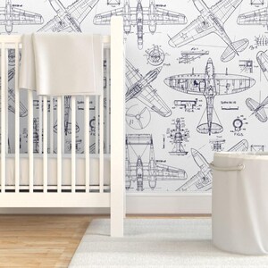 Airplane Removable Peel and Stick Wallpaper - Aviation Aeroplane - Wall ...