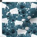 Baby Fabric Goats / Farm Animal Blue Farm Cute Animals Baby - Etsy
