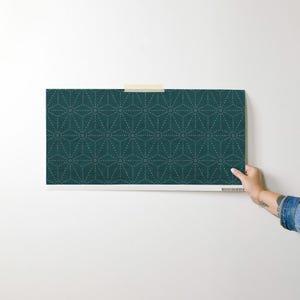 Geometric Wallpaper - Shiko Marine by Holli Zollinger - Geo Green Mod ...