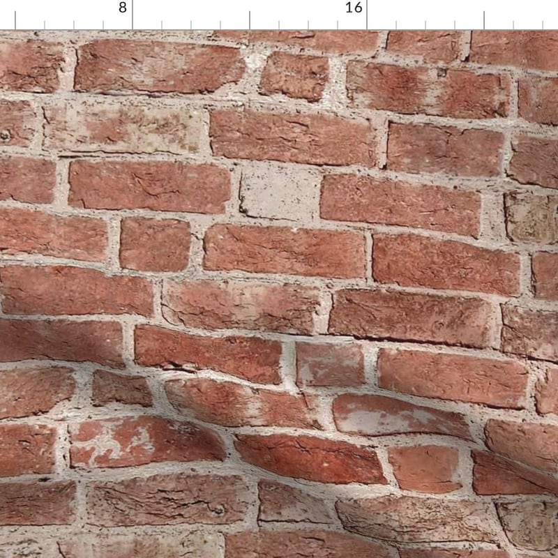 Faux Brick Brick Fabric - Etsy