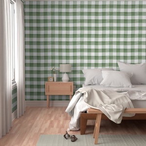 Green Plaid Wallpaper Plaid Green and Black by Daily Miracles Green ...