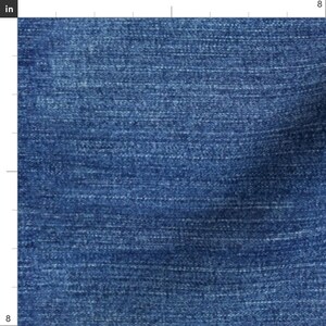 Denim Effect Fabric Faux Denim Solid by Littlearrowdesign Dark Washed ...