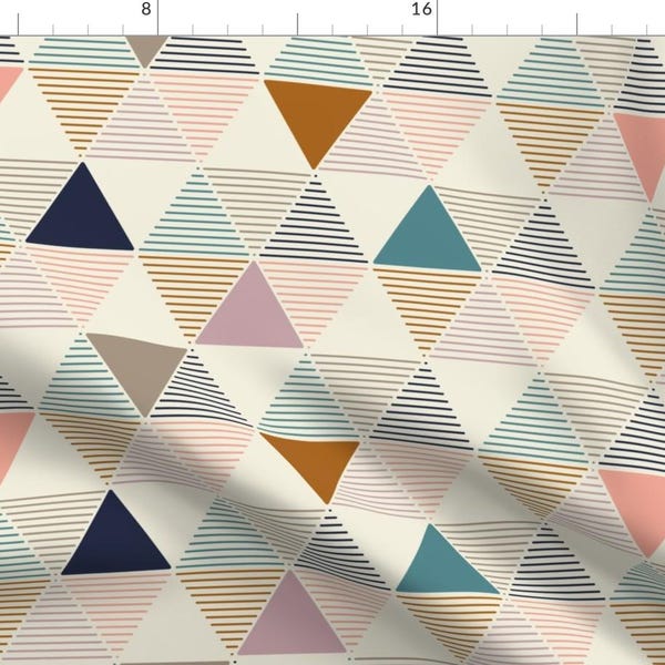 Geometric Fabric - Etsy UK