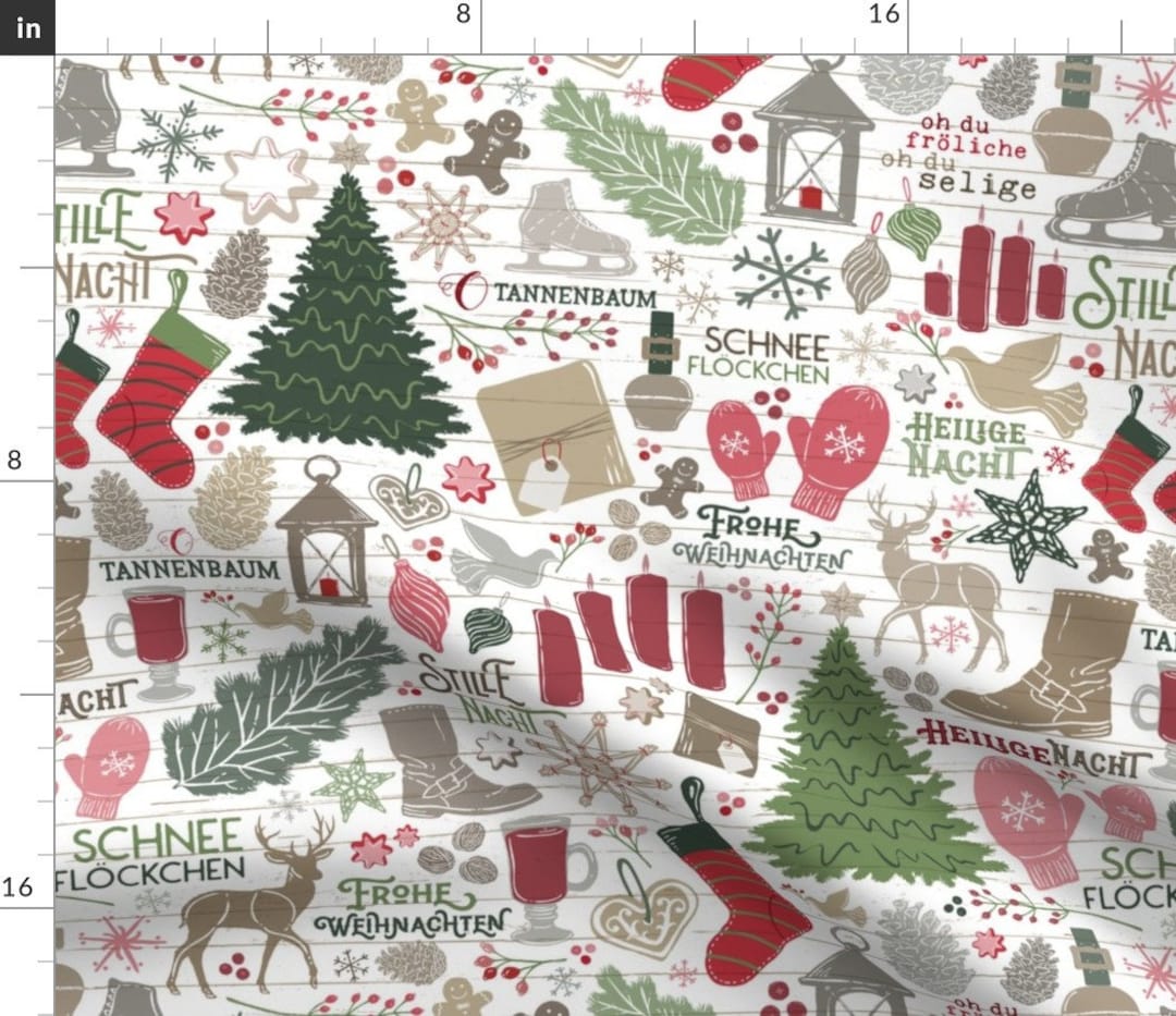 German Christmas Traditions Fabric Christmas Trees - Etsy