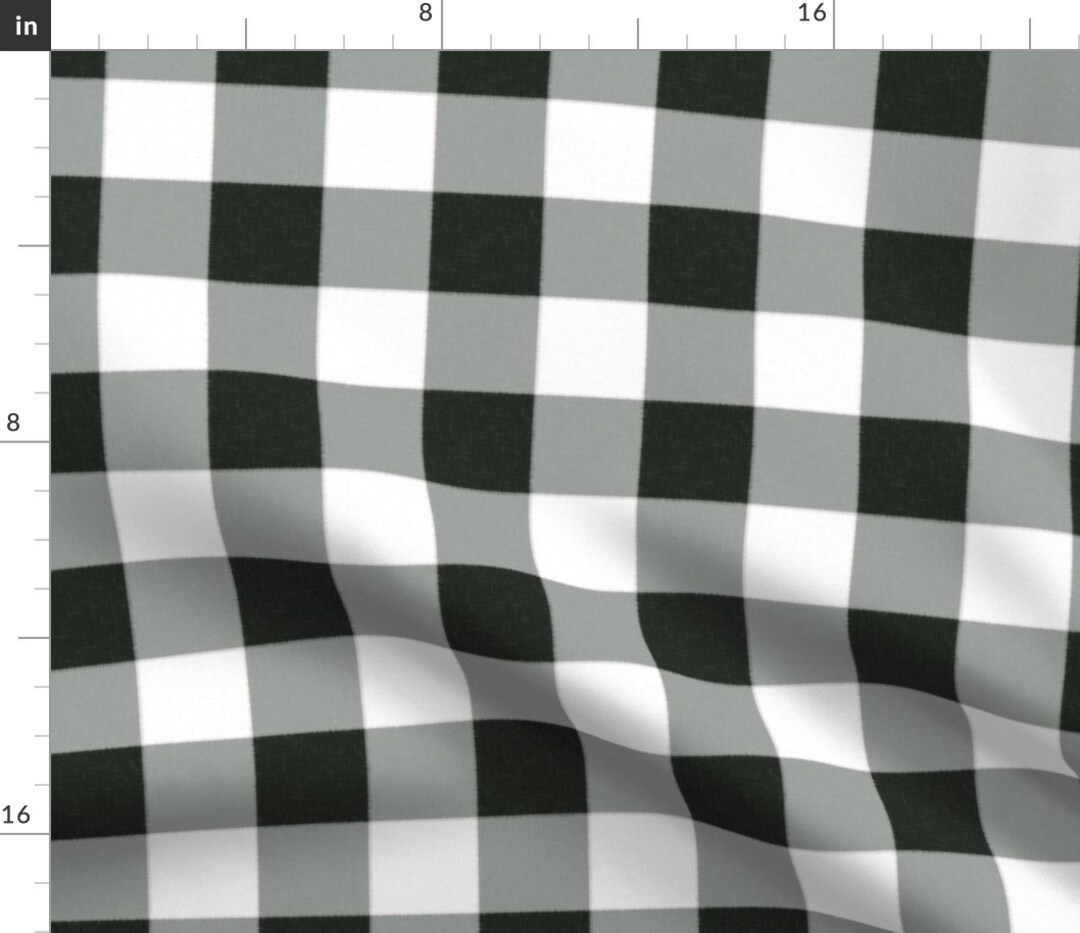 Buffalo Check Fabric Buffalo Check in Black by Domesticate Rustic Plaid ...