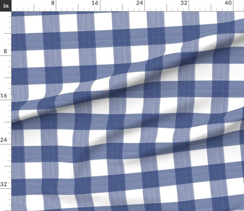 Blue Buffalo Plaid Fabric Blue Medium 3 Buffalo Plaid - Etsy