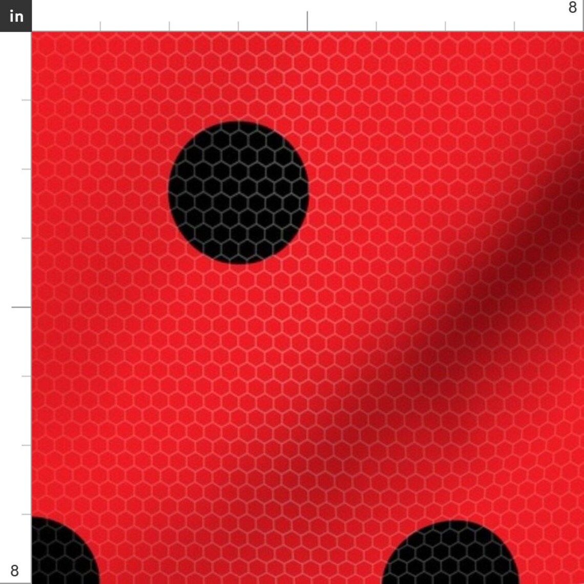 Ladybug Fabric Ladybug Pattern Fabric by Lightningandlace | Etsy