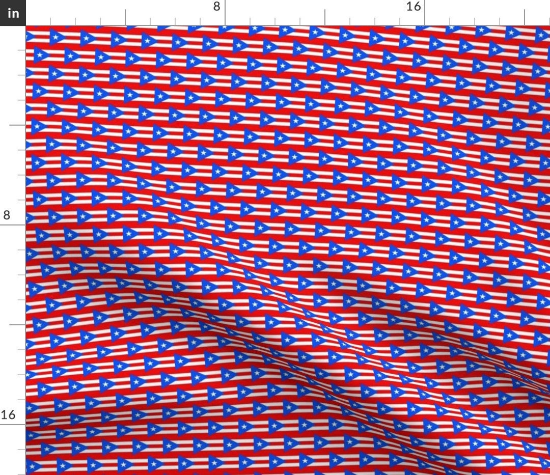 Puerto Rico Fabric Puerto Rico Flag Small by Flagfabric Puerto Rico ...