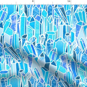 Blue Crystals Fabric Crystals by Jadegordon Crystals - Etsy