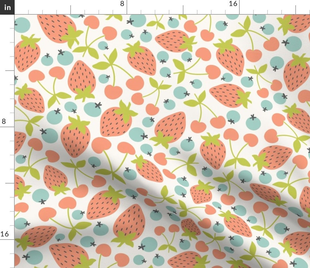 Summer Berries Fabric Beautiful Berries by Taylorshannon Summer Berry ...