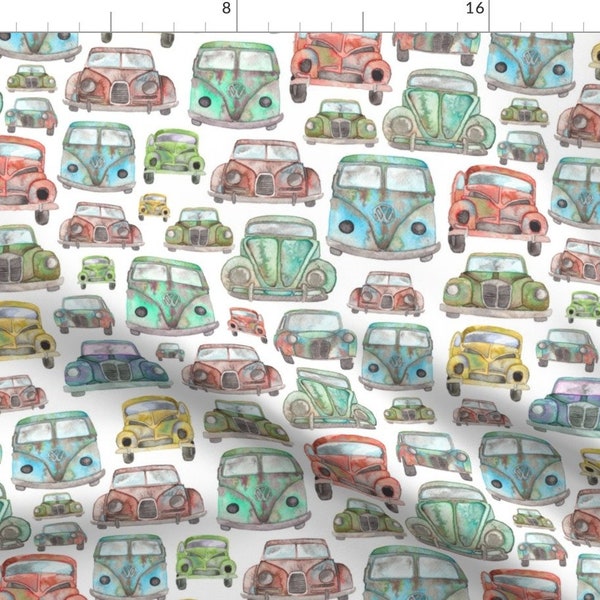 Vintage Car Fabric - Etsy