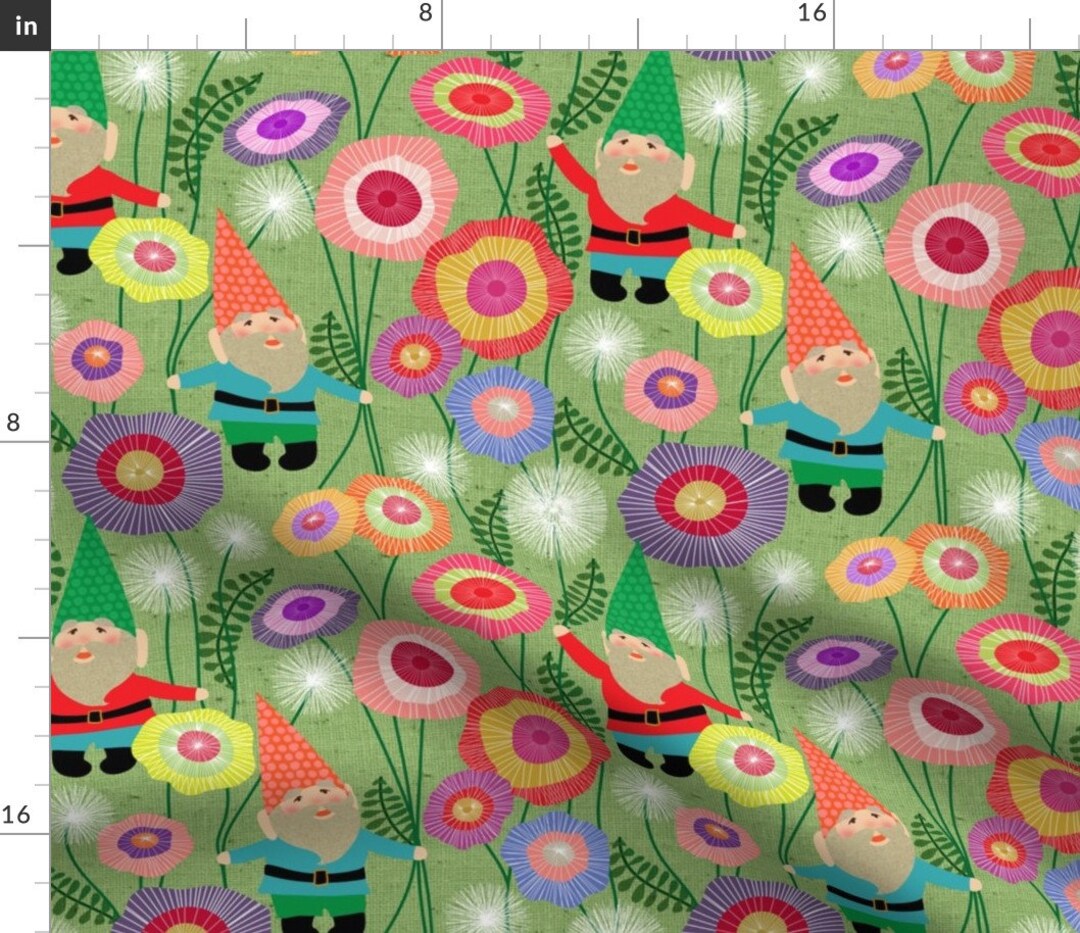 Spring Gnome Fabric Gnomes Harvest by Vo Aka Virginiao Gnome and ...