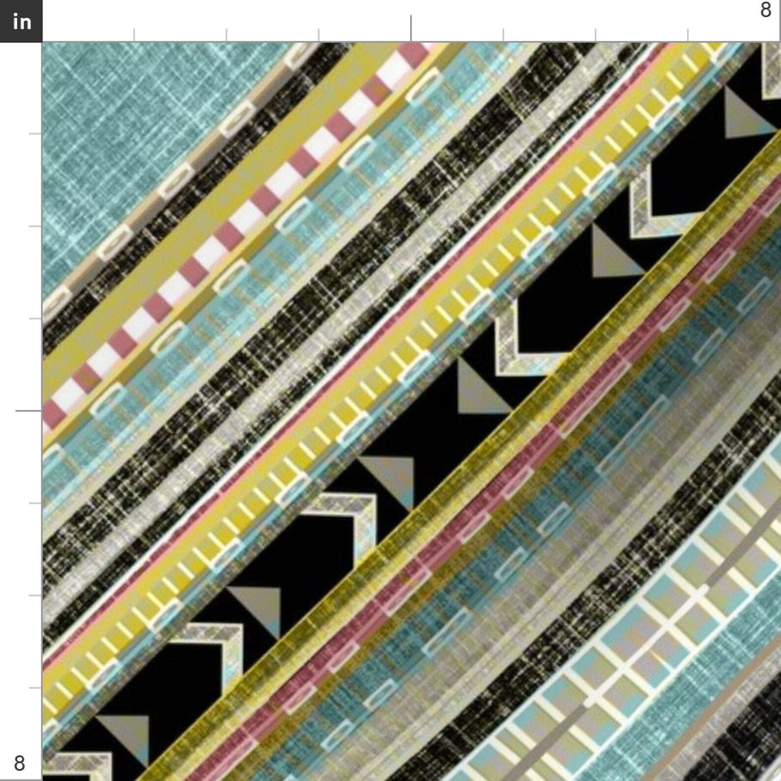 Aztec Fabric Southwest Stripe Diagonal by Joanmclemore | Etsy