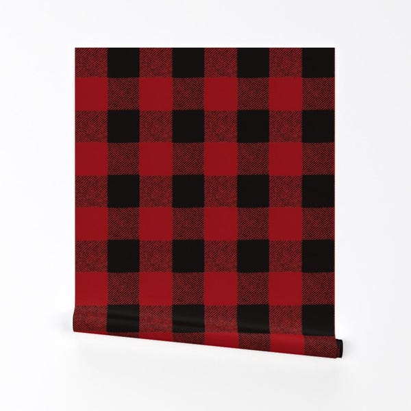 Red Buffalo Check - Etsy