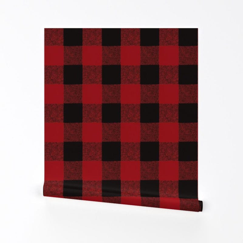 Red Buffalo Check - Etsy