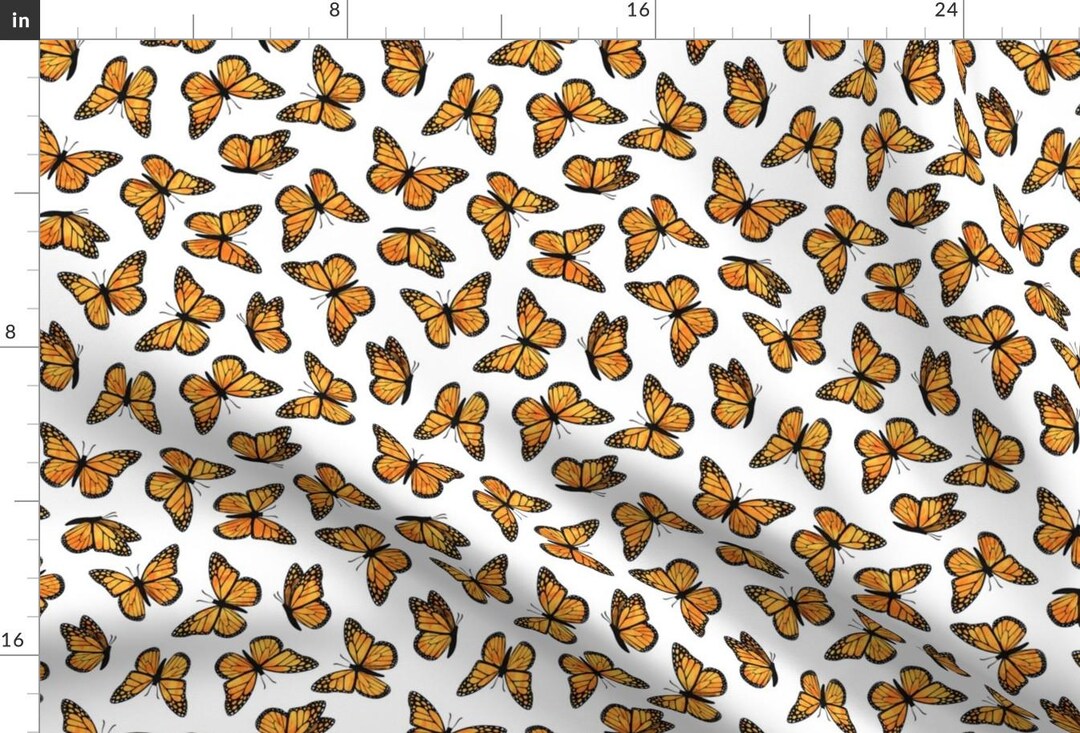 Monarch Butterfly Fabric - Monarch Butterflies by Littlearrowdesign ...