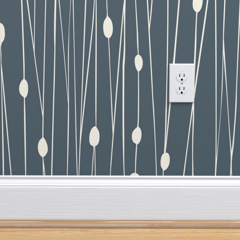 Modern Line Wallpaper Entangled Geometric Lines by | Etsy
