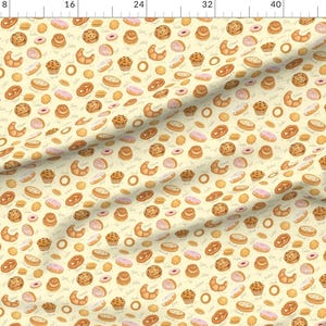 Pastries Fabric - Pastries by Sandityche - Pastries Dessert Baked Food ...