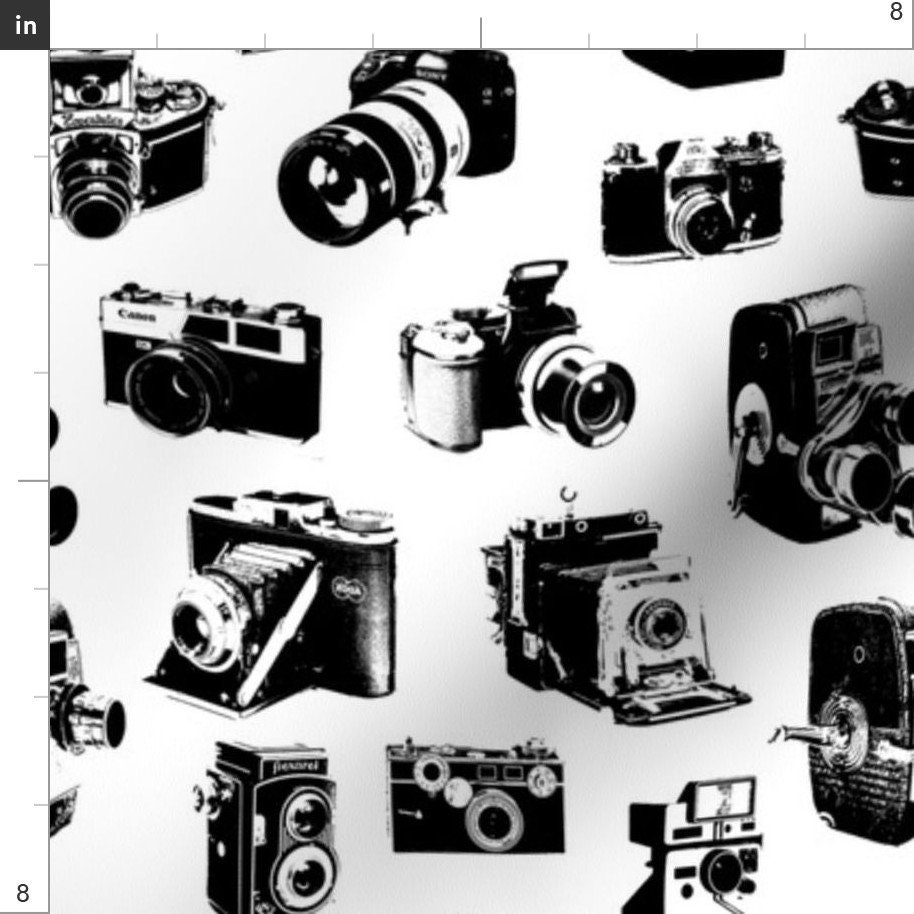 Cameras Fabric Vintage Retro Old-fashioned Victorian Film - Etsy