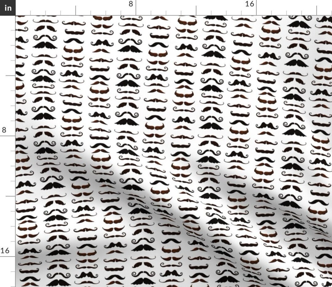 Mustaches Fabric Staches by Jadegordon Mustache Handlebar - Etsy