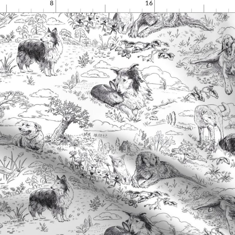 Toile Fabric 3 Yard - Etsy