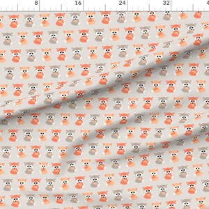 Baby Fox Fabric Baby Foxes By Heleenvanbuul Woodland Fox | Etsy