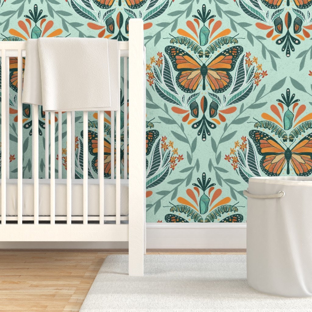 Butterfly Wallpaper Life of A Monarch by Ashleyinthestars - Etsy