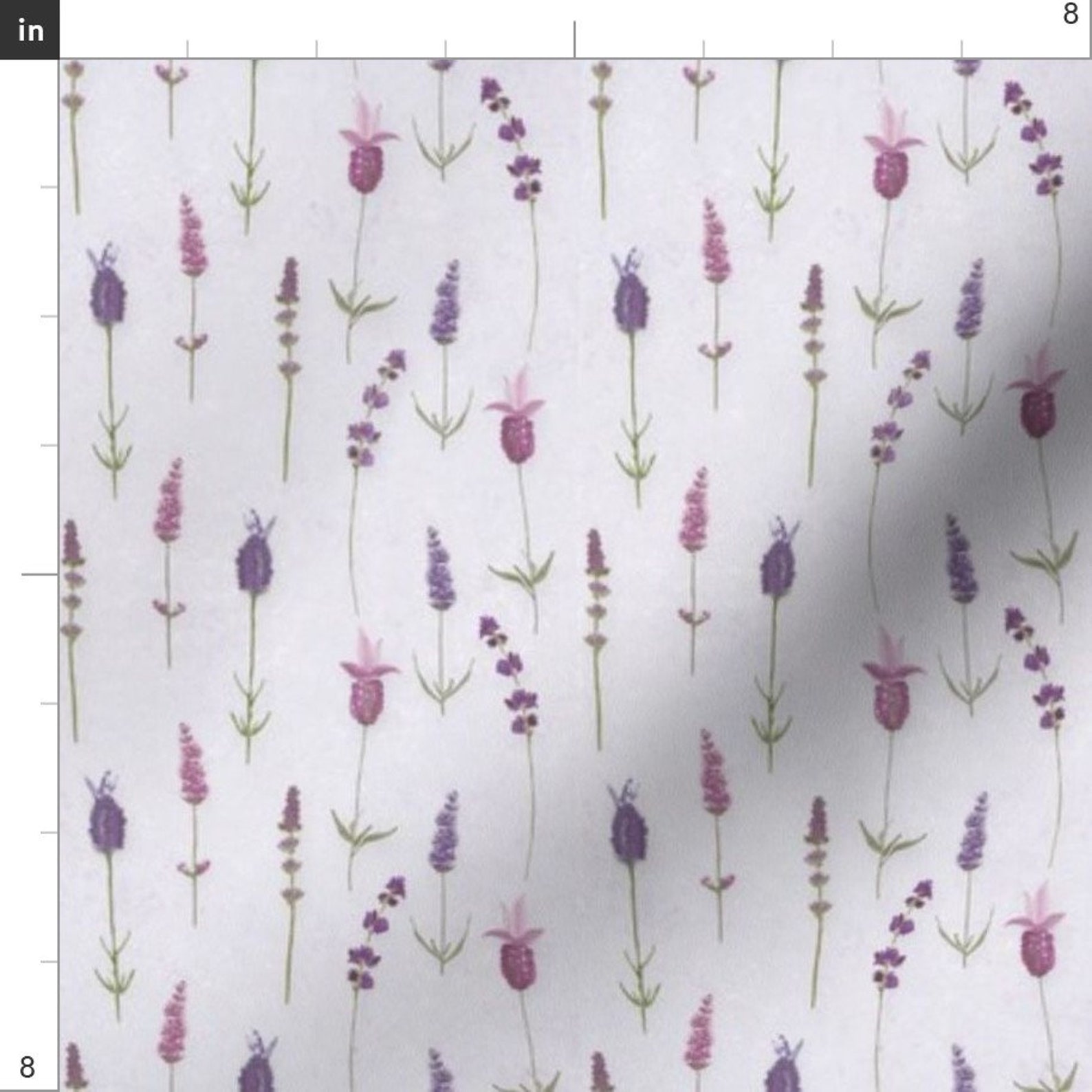 Floral Fabric Lavender by J9design Floral Lavender Purple - Etsy