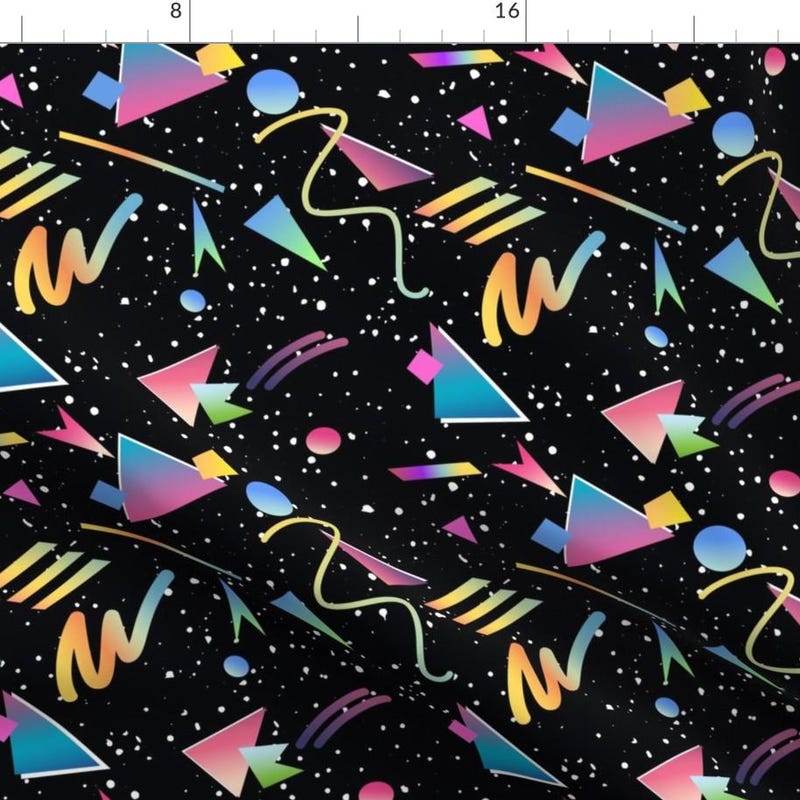 1980s Print Cotton Fabric - Etsy