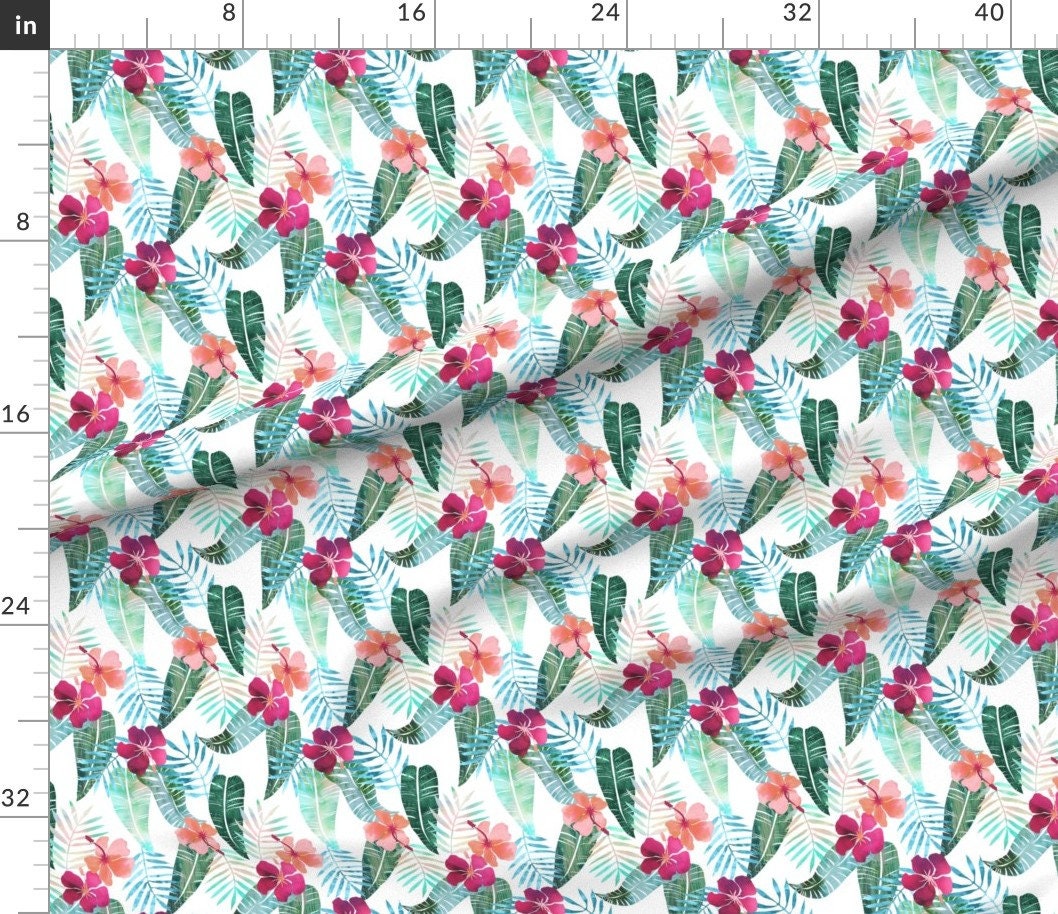 Tropical Fabric Island Goddess By Schatzibrown Tropical | Etsy